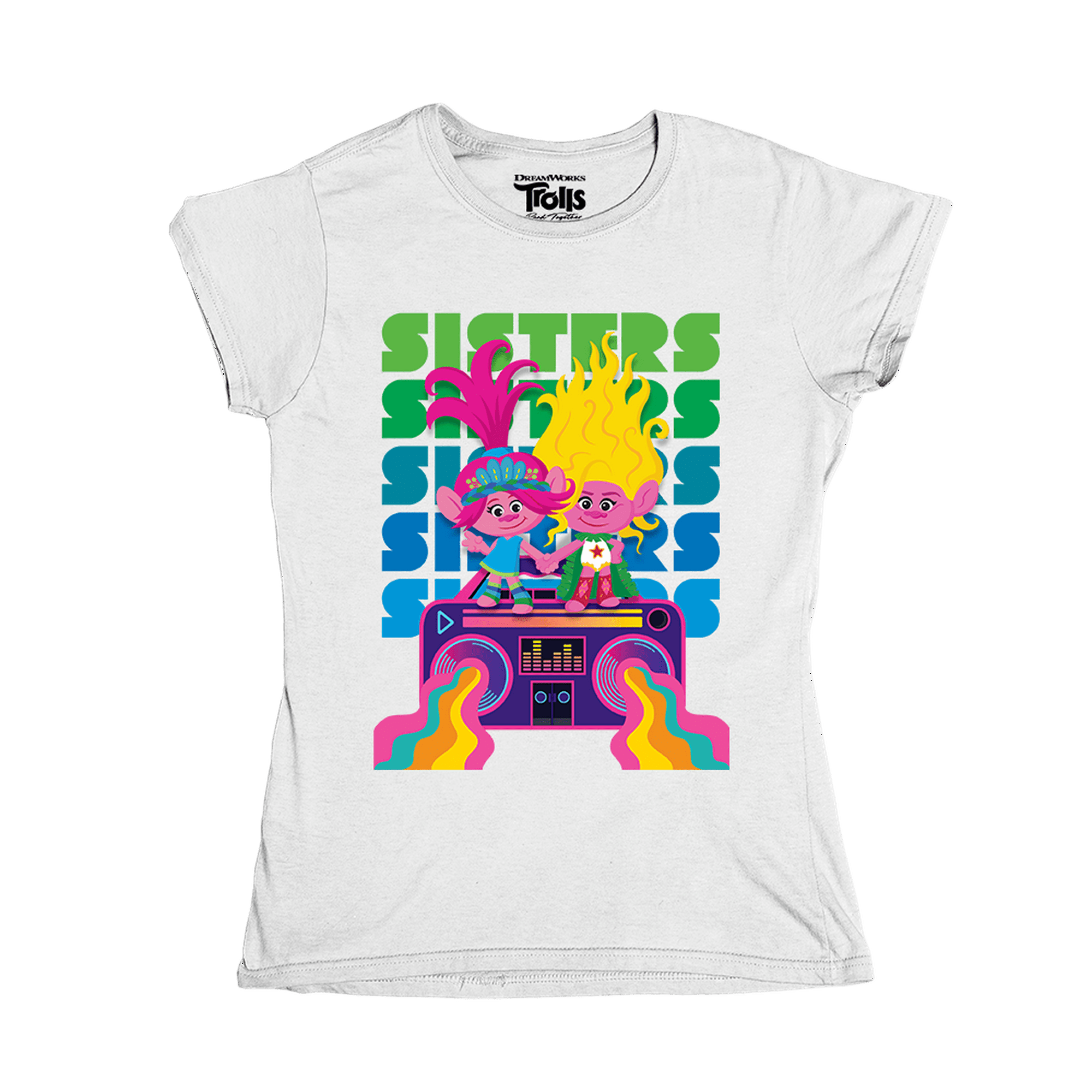Playera Niña Trolls Fan Army Universal Sisters | Walmart en línea
