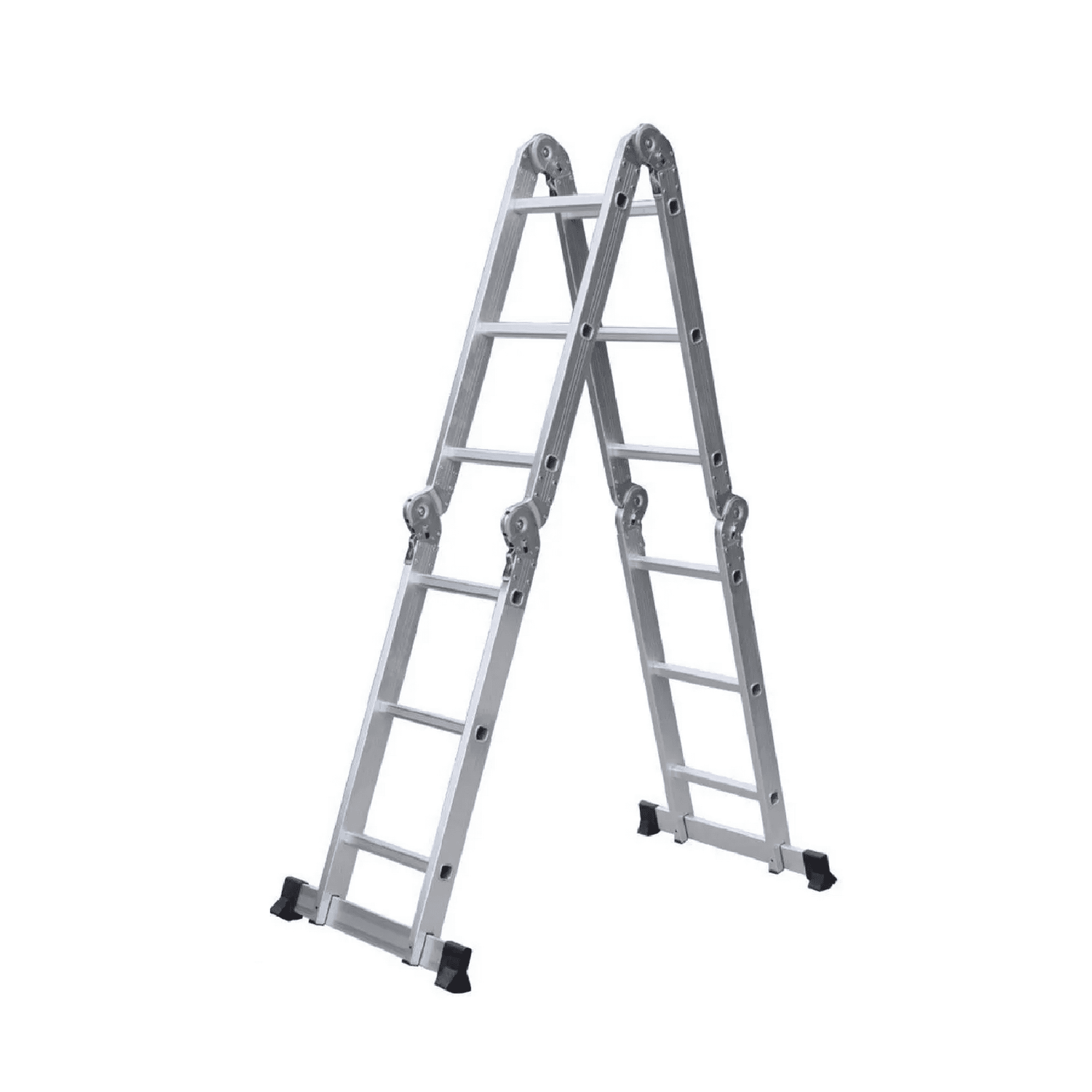 Escalera Multiposiciones Aluminio C/ Charolas 12 Escalones Lumax ...