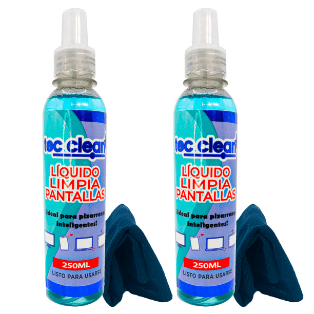 Limpiador de Pantallas y Pizarrón Interactivo TEC CLEAN 250ML 2 piezas ...