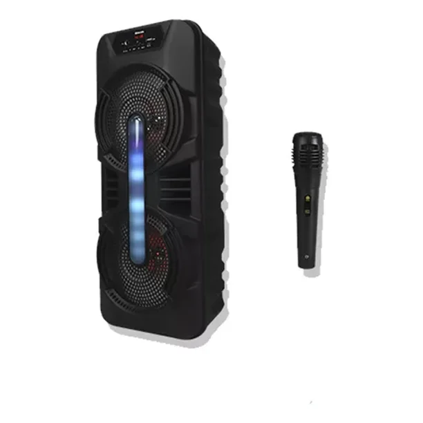Bocina 8x2 Link Bits Vb816t Con Microfono Luces Leds Bodega