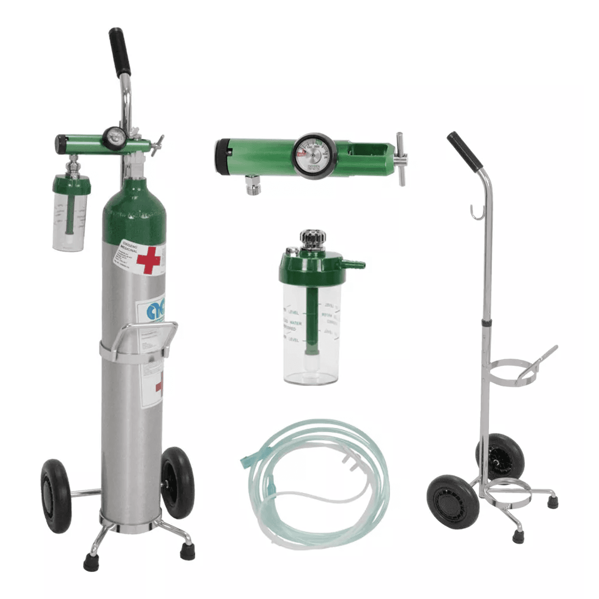 Tanque De Oxígeno 682lts Vacío Kit Pórtatil Carrito Magnimed OA5607 ...