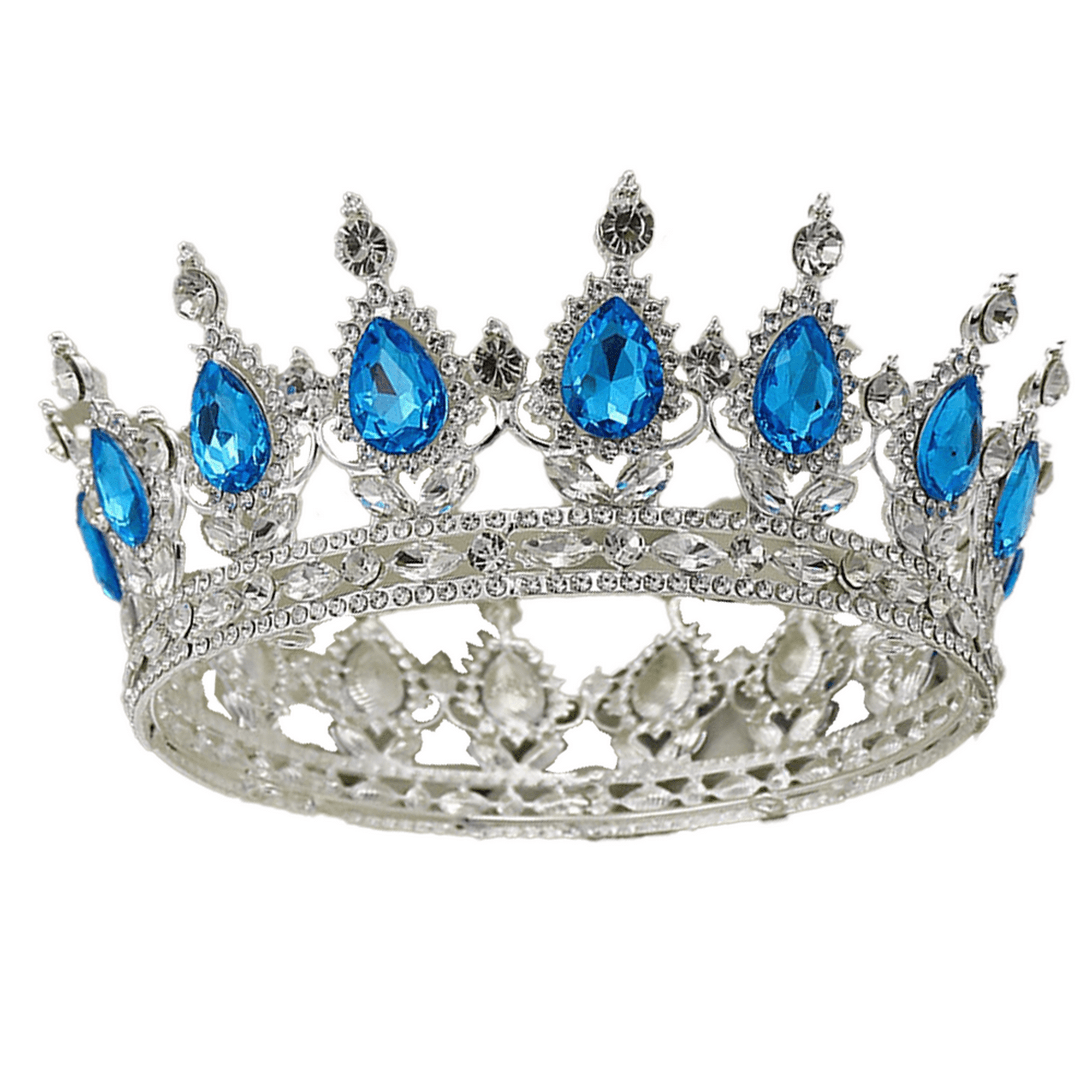 Crown Topper para cumpleaños Tiara Gorgeous Crystal metal Crown Prom ...