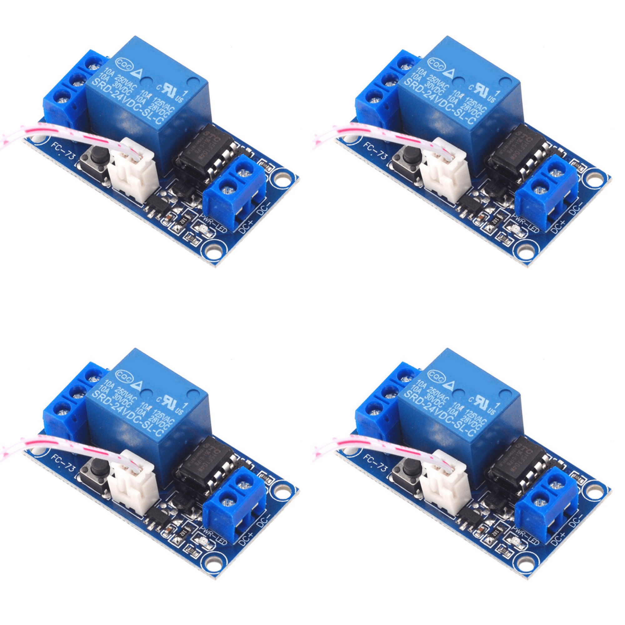 4uds. Module de relais bistable autobloquant One-key Start-stop Single ...