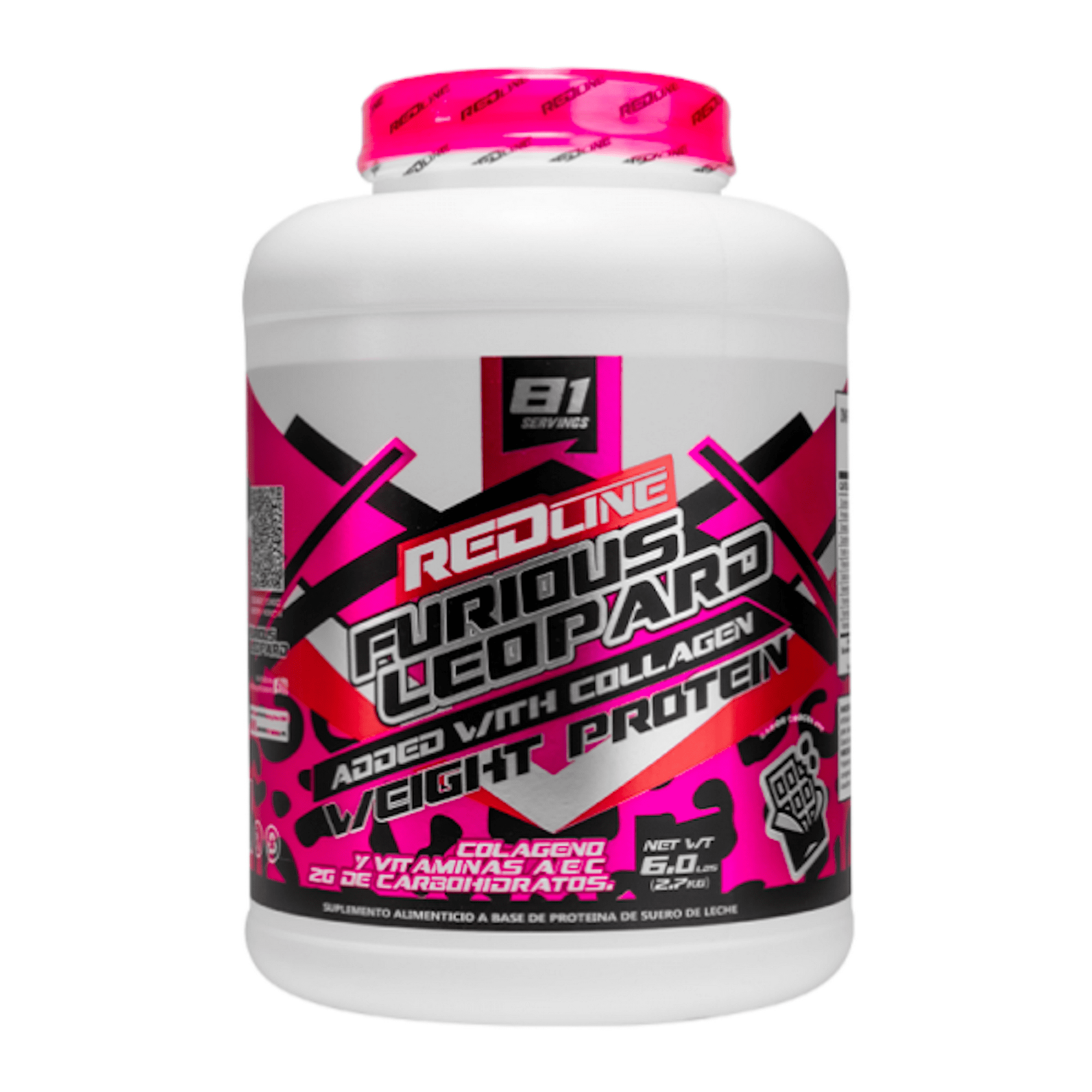 Redline Proteina + Colageno Furious Leopard Chocolate 2.7kg | Bodega ...