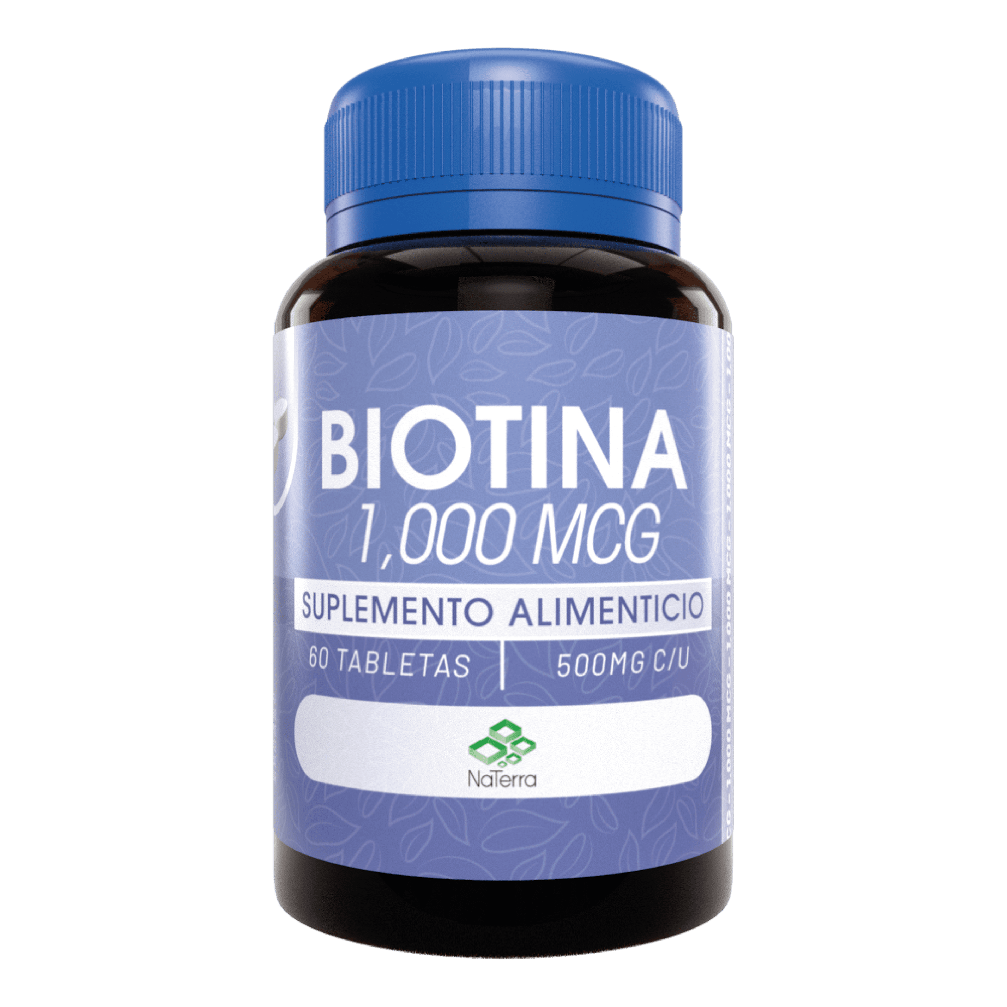 Biotina 1,000 NaTerra Biotina 1,000 MCG 60 Tabletas | Walmart en línea
