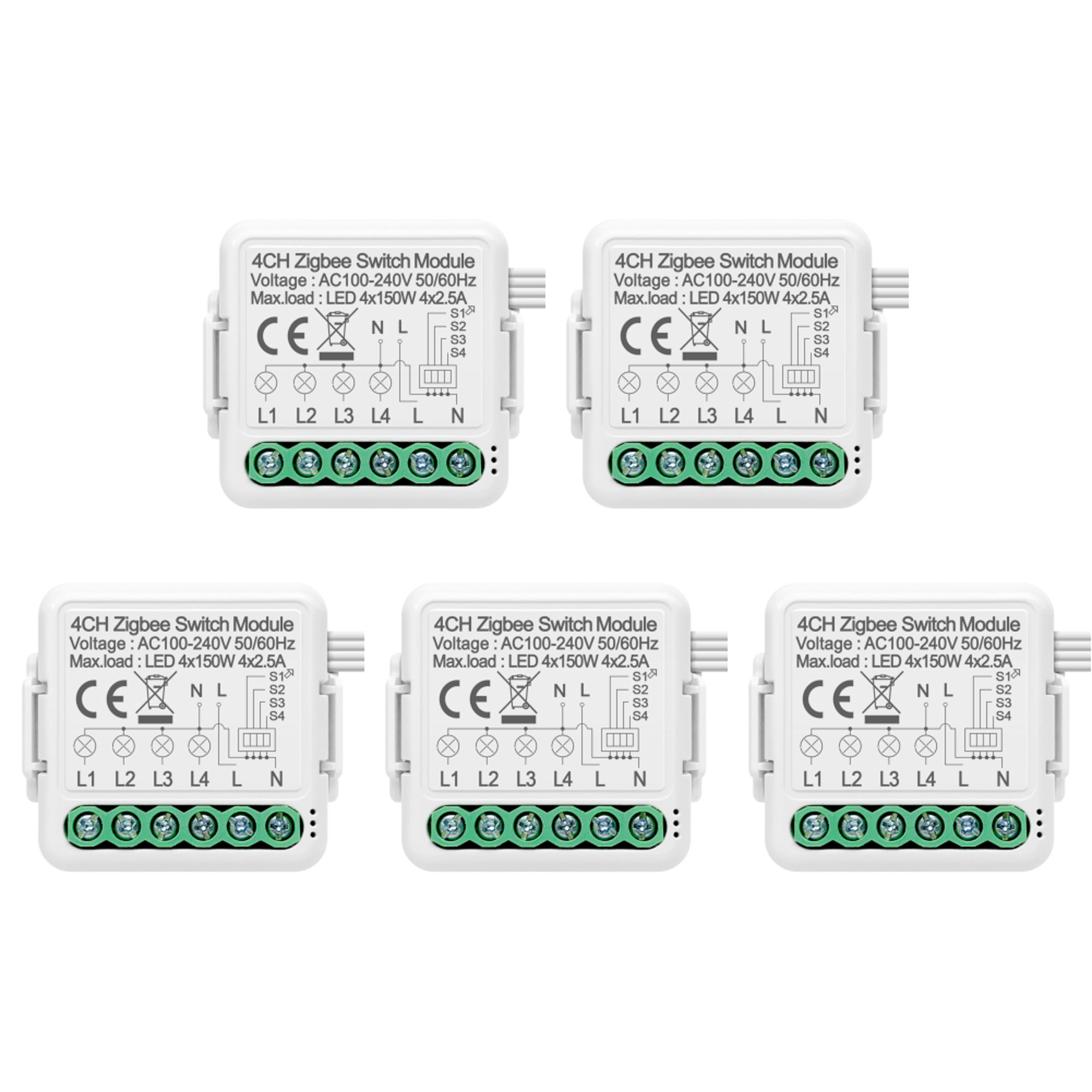 Switch Smart DIY Breaker Módulo inteligente de control remoto (4 bandas ...