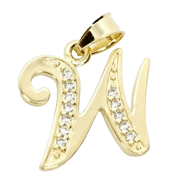 Dije Letra W Oro Laminado Ralch Wysom INICIALES | Bodega Aurrera en línea