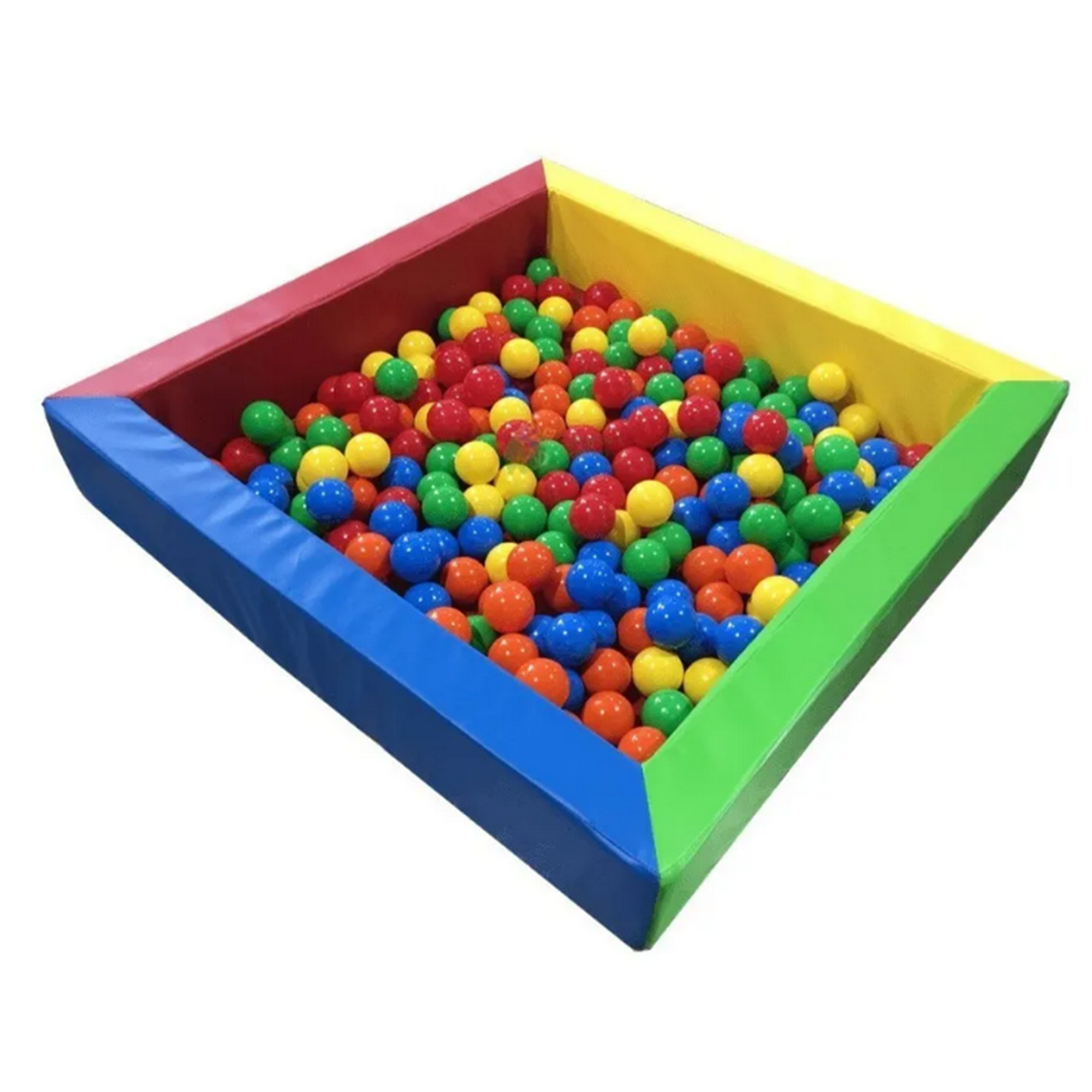 Alberca De Pelotas Cuadrada Con Colchón | Incluye 100 Pelota ALABÍO A ...