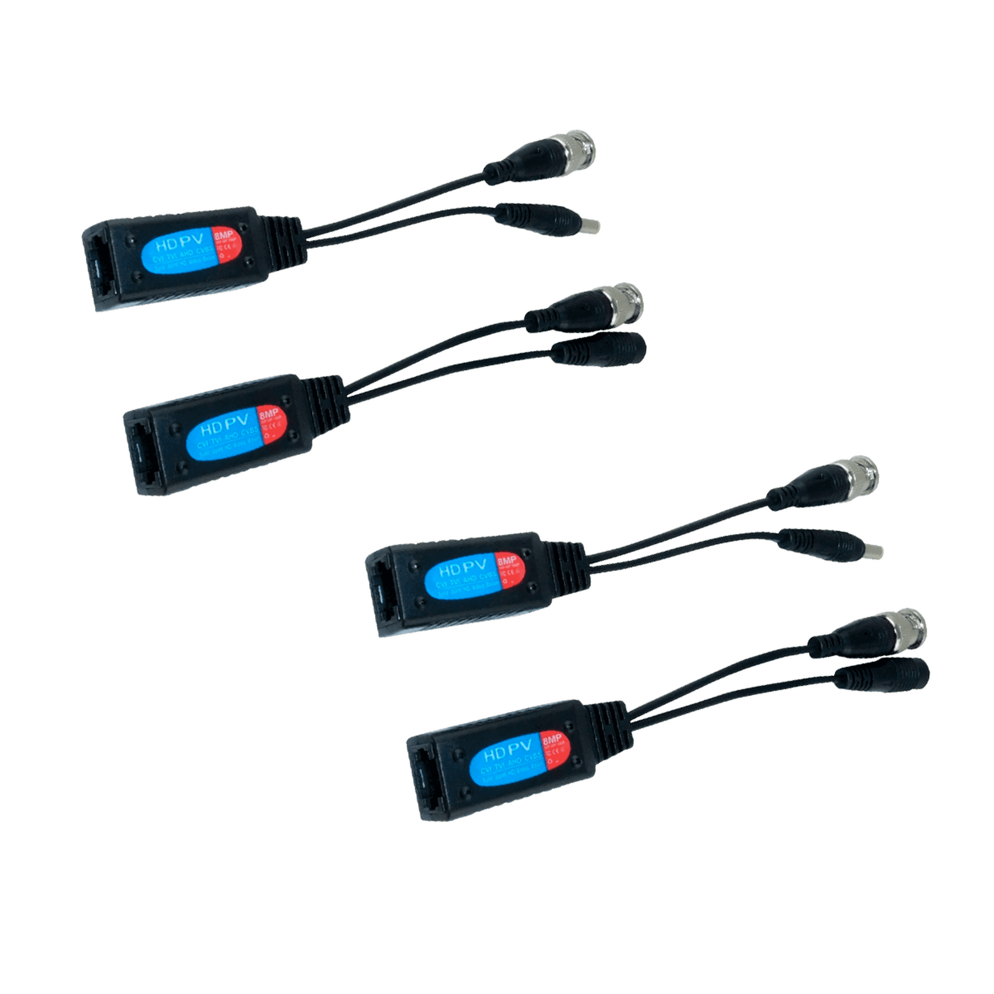 2 Par Balum Cctv Transceptor Energía + vídeo Hd Pasivo | Walmart en línea