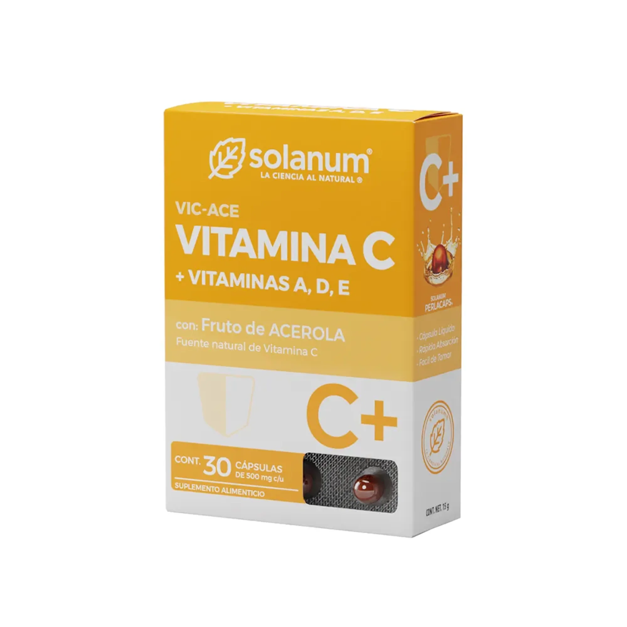 VITAMINA C + VITAMINAS 30 CAPSULAS - SOLANUM | Walmart en línea
