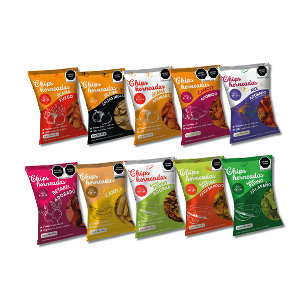 Botana Natuba Paquete de Chips Horneadas 10 Pack | Bodega Aurrera en línea