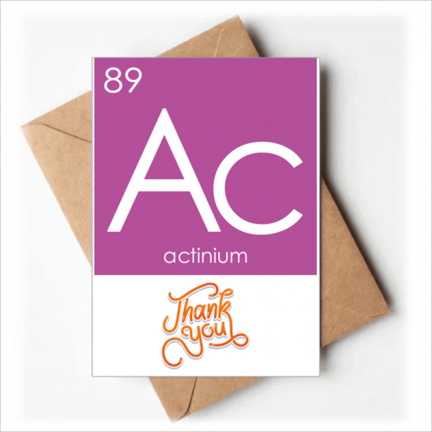 Quimica elementos actínidos período mesa actinio AC Nota en blanco del ...