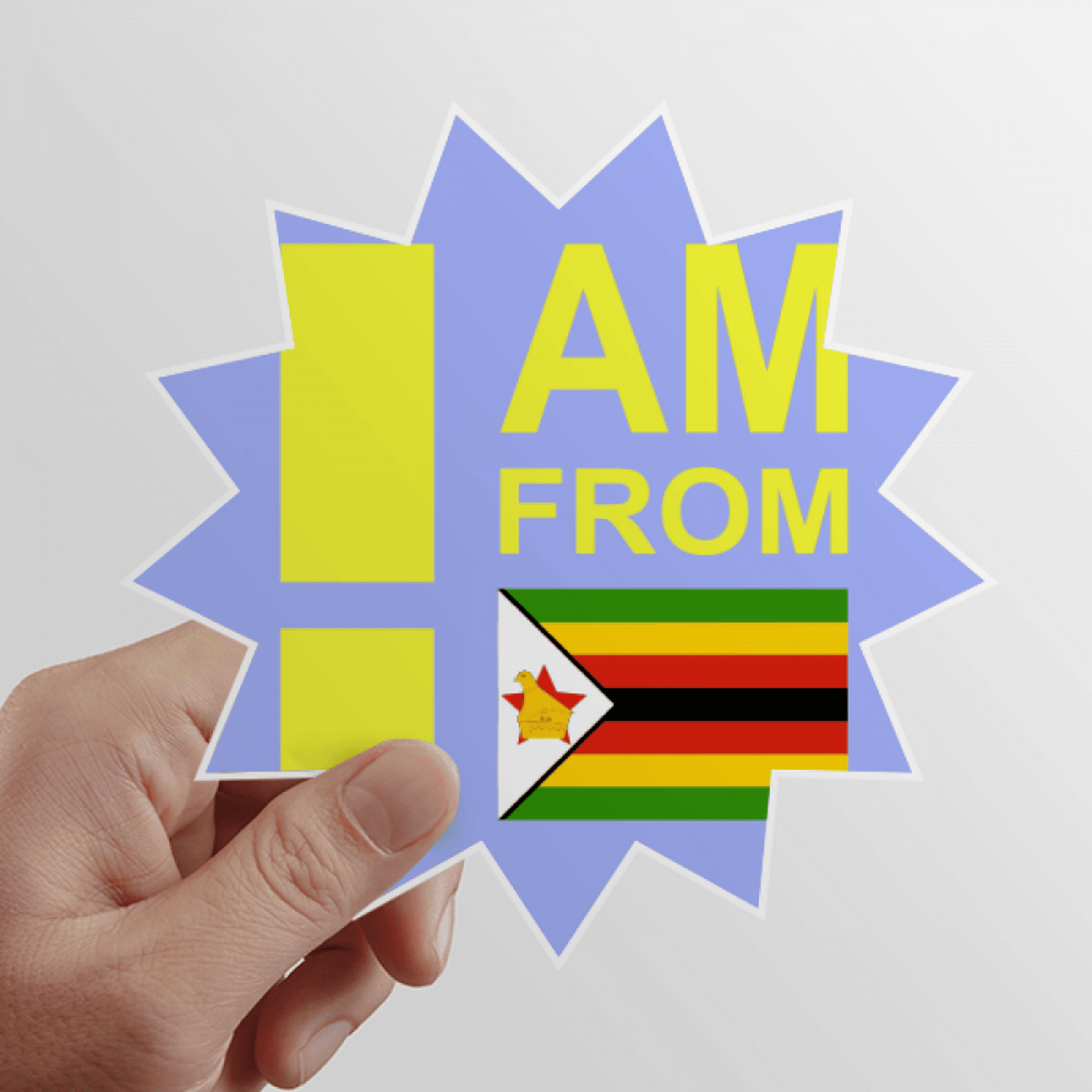 Soy de Zimbabwe Calcomanías solares de vinilo | Walmart en línea