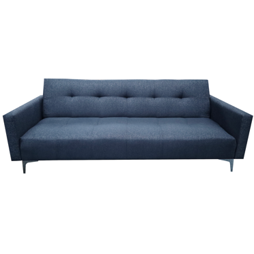 Sofá Cama Reclinable Vegas Lino Azul Marino Futon 3 Posiciones EL BAZAR STORE Moderno Abotonado ...