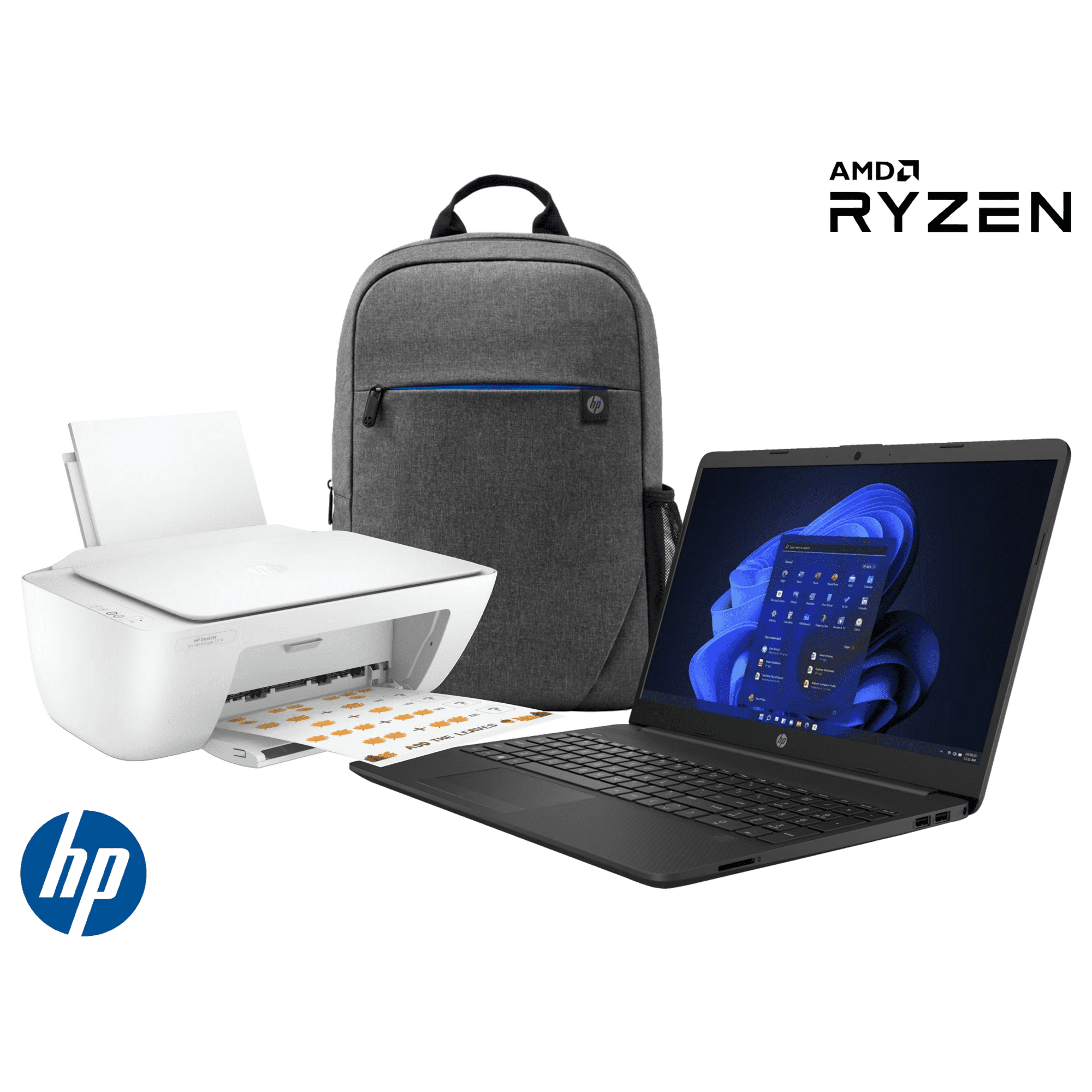 Laptop HP 255 G9 AMD Ryzen 5 RAM 8GB SSD 256GB + Impresora ...