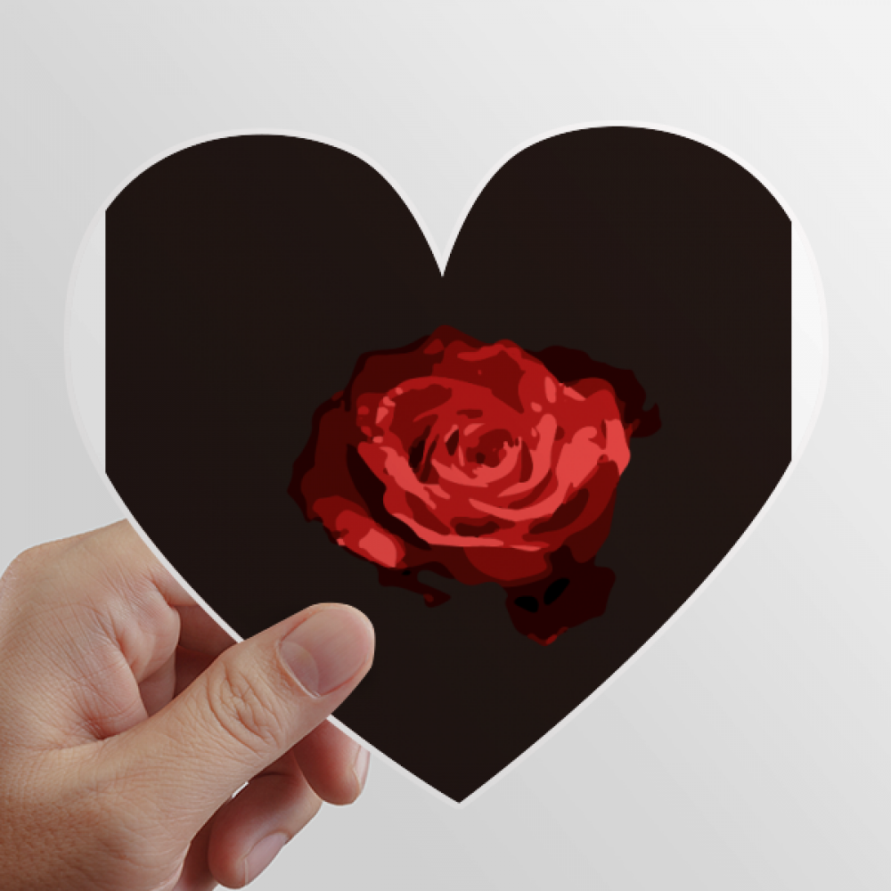 Rosa con espinas Calcomanías cardíacas,calcomanías para equipaje ...