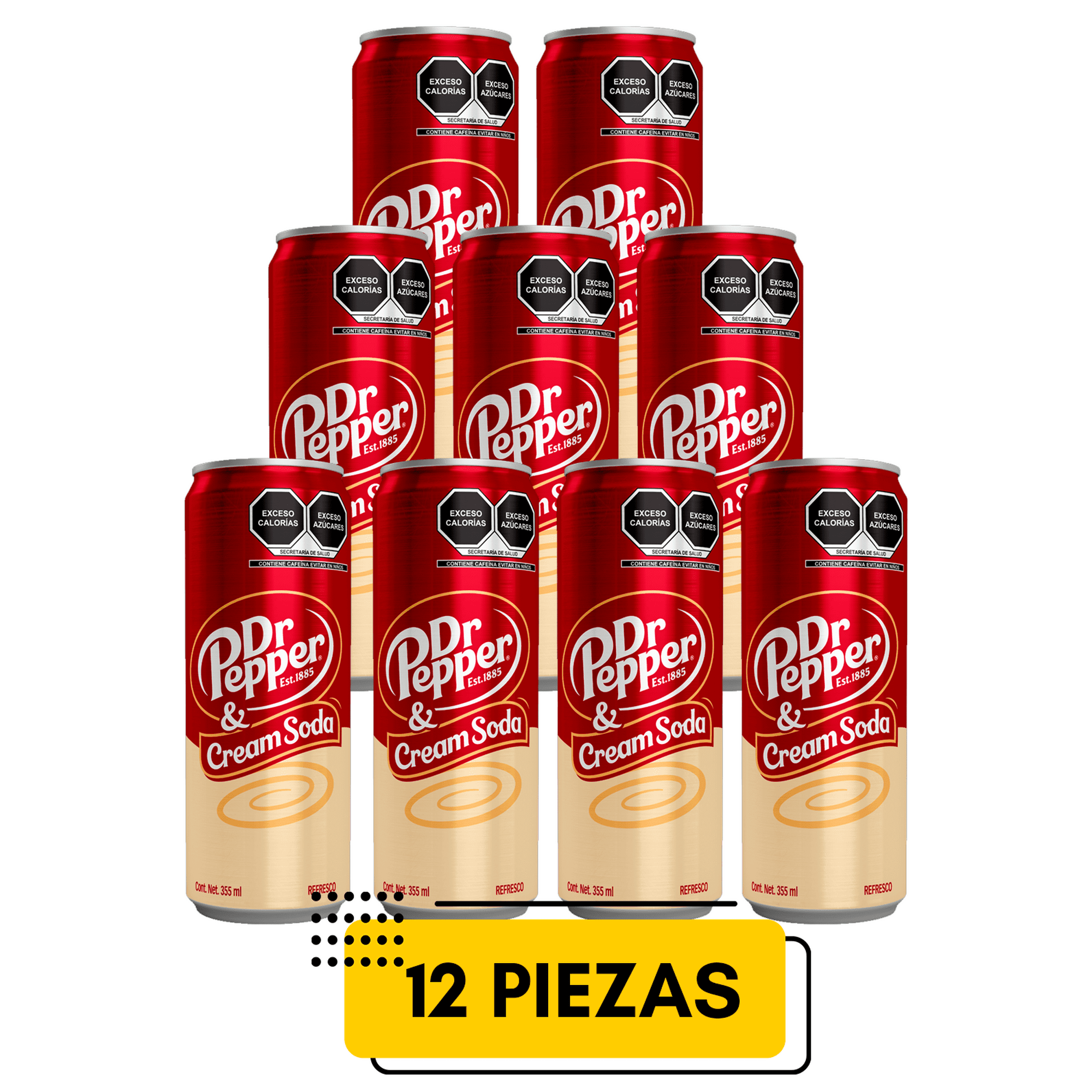 Refresco Cereza Vainilla Dr Pepper Cream Soda 355ml Caja completa 12 ...