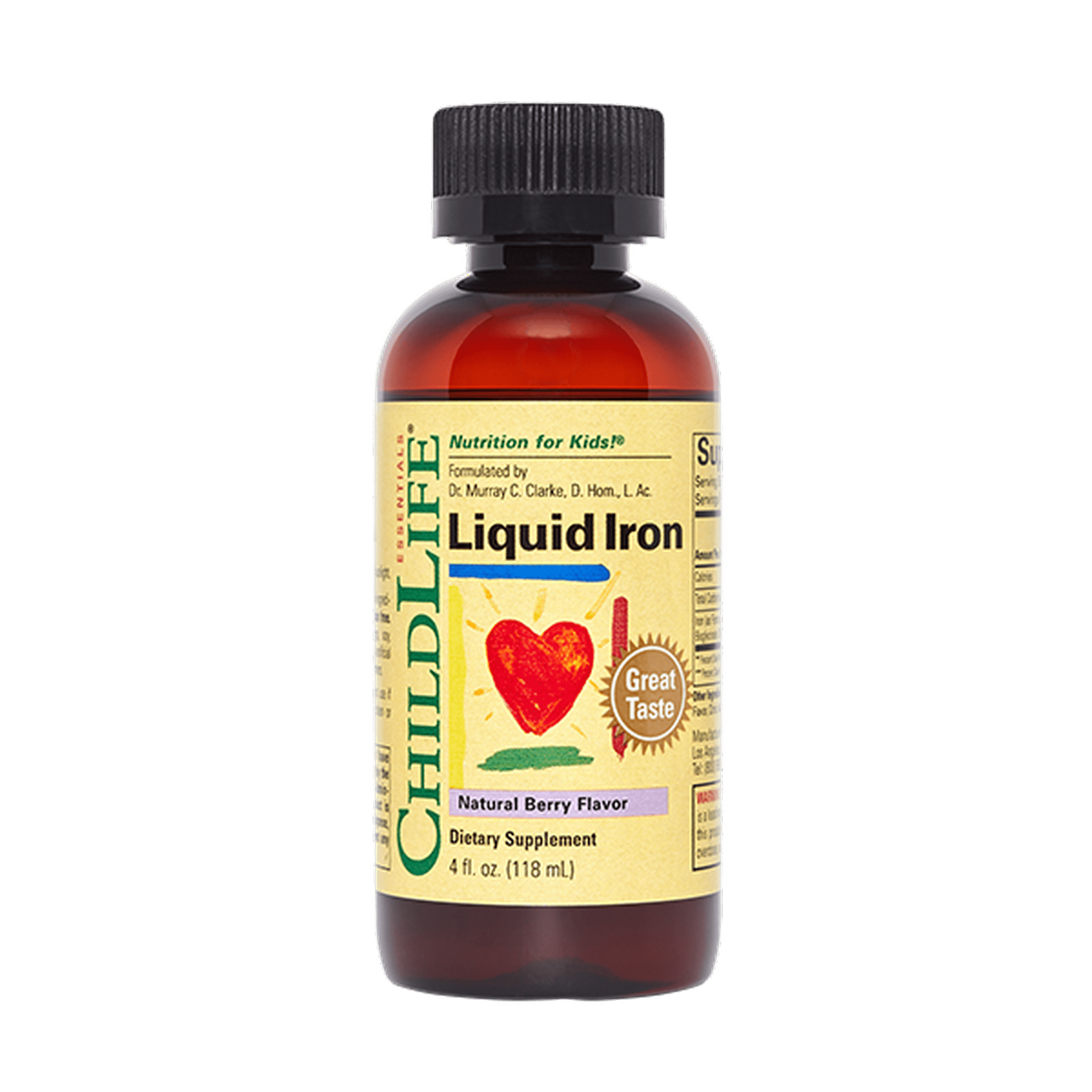 ChildLife | Liquid Iron | Hierro líquido, Sabor natural a bayas, 118 ml ...