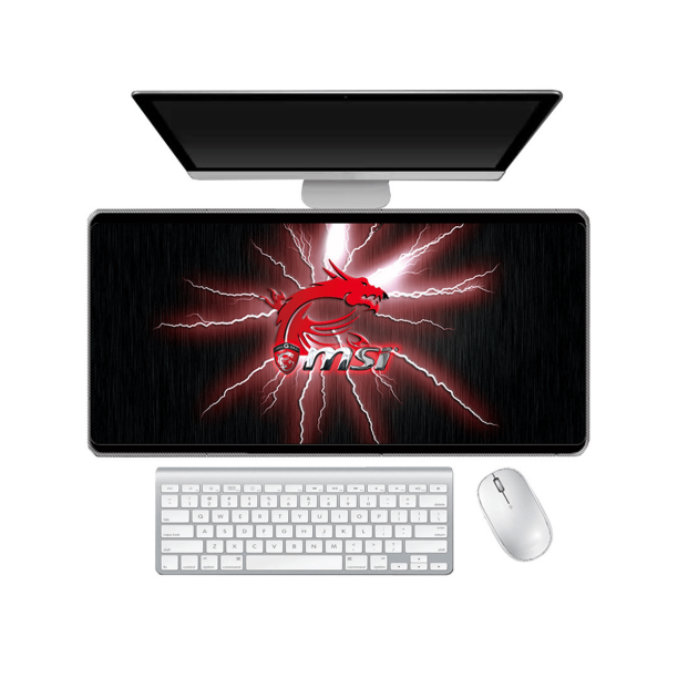 80*30mm Gaming Mouse Pad Large Msi Dragon Logo Computer Mousepad XL ...