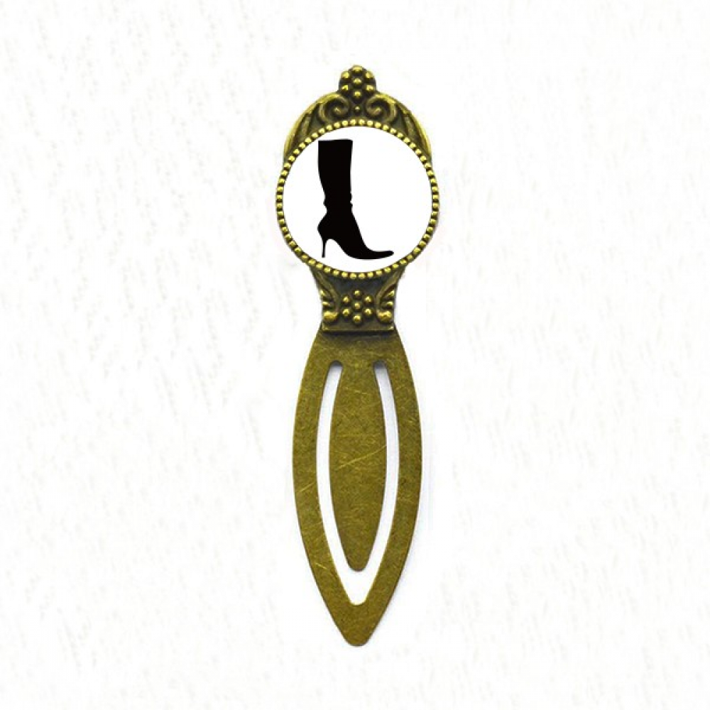 Patron simple Black botas altas silueta Marcar marcador de página de ...