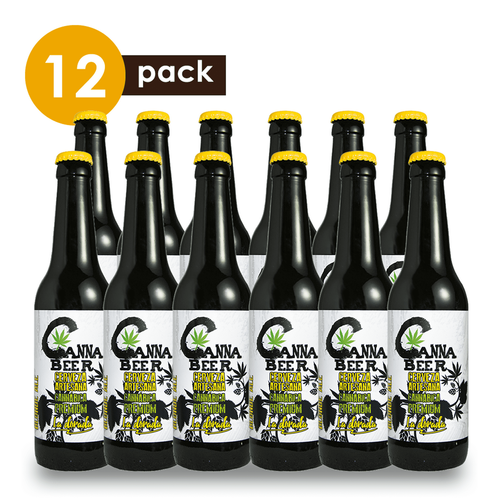 Cerveza Importada Cannabeer Dorada Cervexxa Beerpack 12 Cervecería ...
