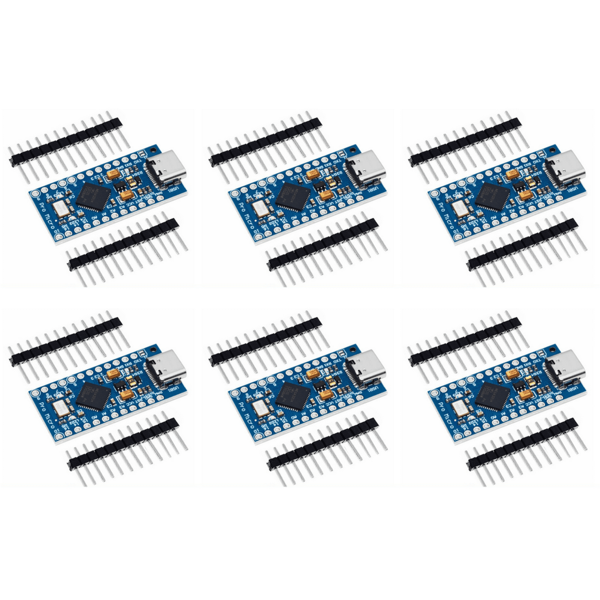 6uds. Pro Micro Module Board ATmega32U4 5V/16MHz para Arduino IDE V1.0. ...