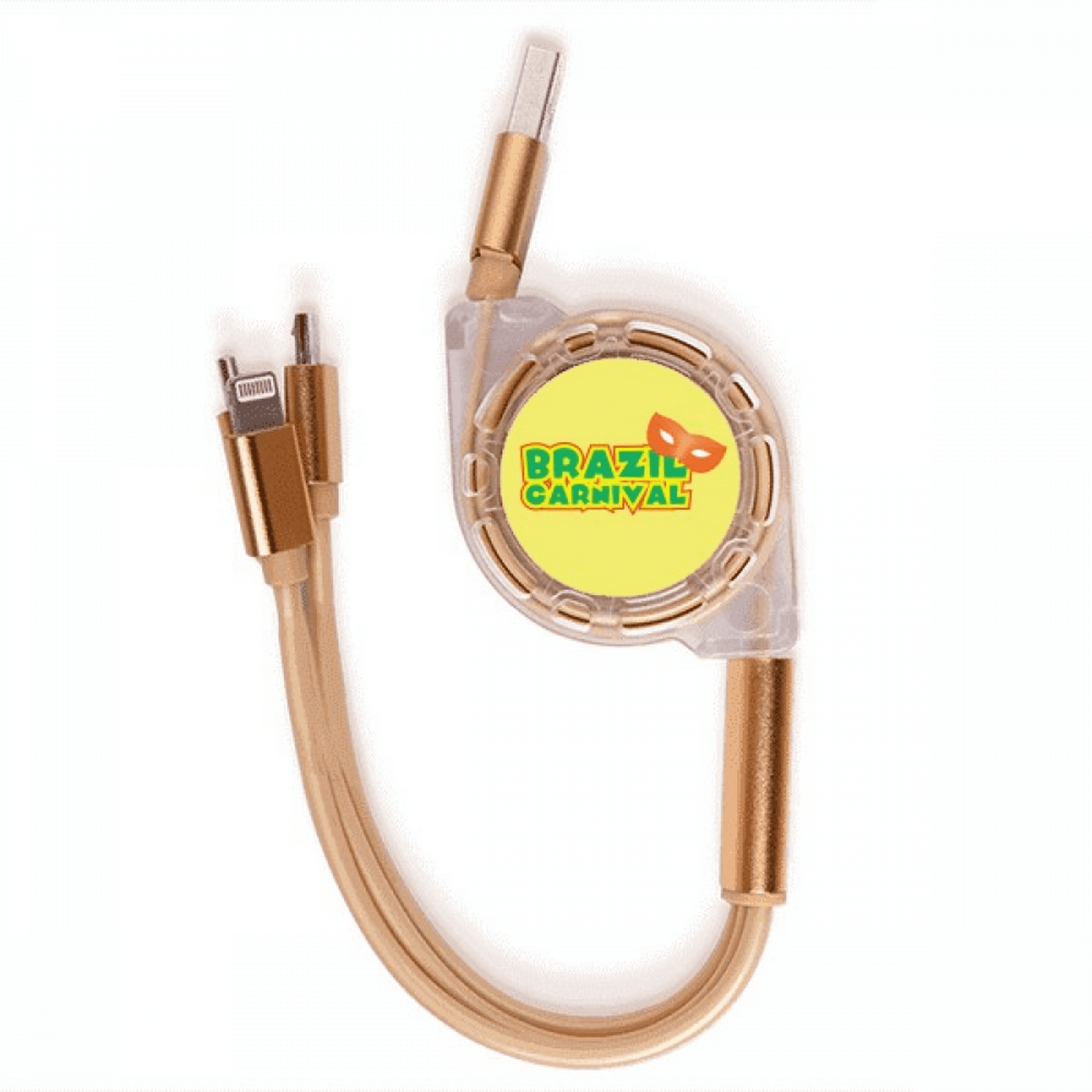 Máscara de carnaval Cable de carga telescópico múltiples USB tres en ...
