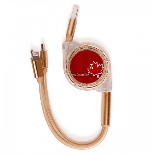 Canadá sabor feliz dia de Canada Cable de carga telescópico múltiples ...