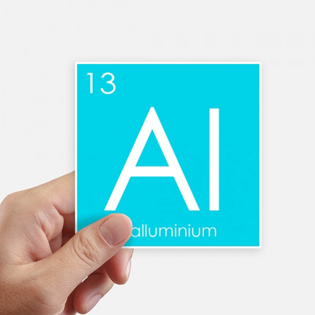 Química de metales pobres elementos periodo cuadro aluminio al Adhesivo ...