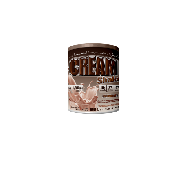 Cream Shake 600 G Suplemento En Polvo Infantil Familiar Sabor Chocolate ...