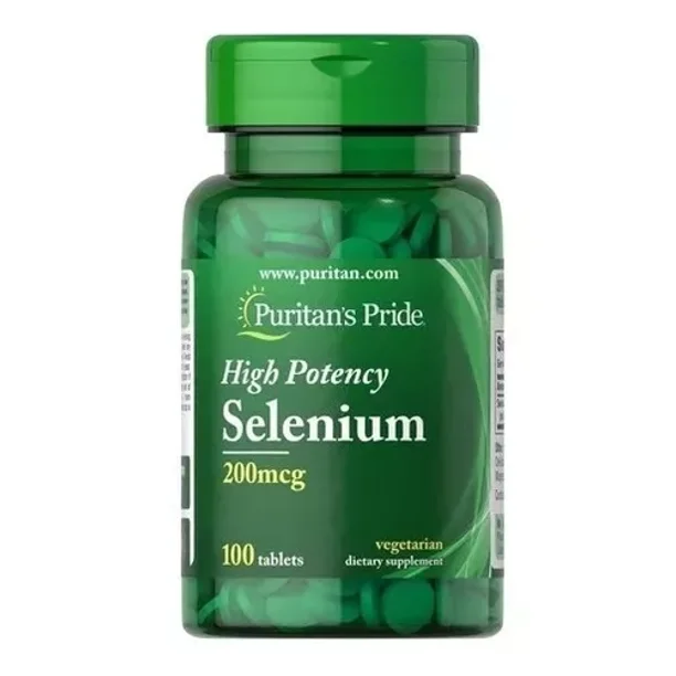 Selenium 200 Mcg Suplemento Selenio Puritans Pride 100 Tabletas ...