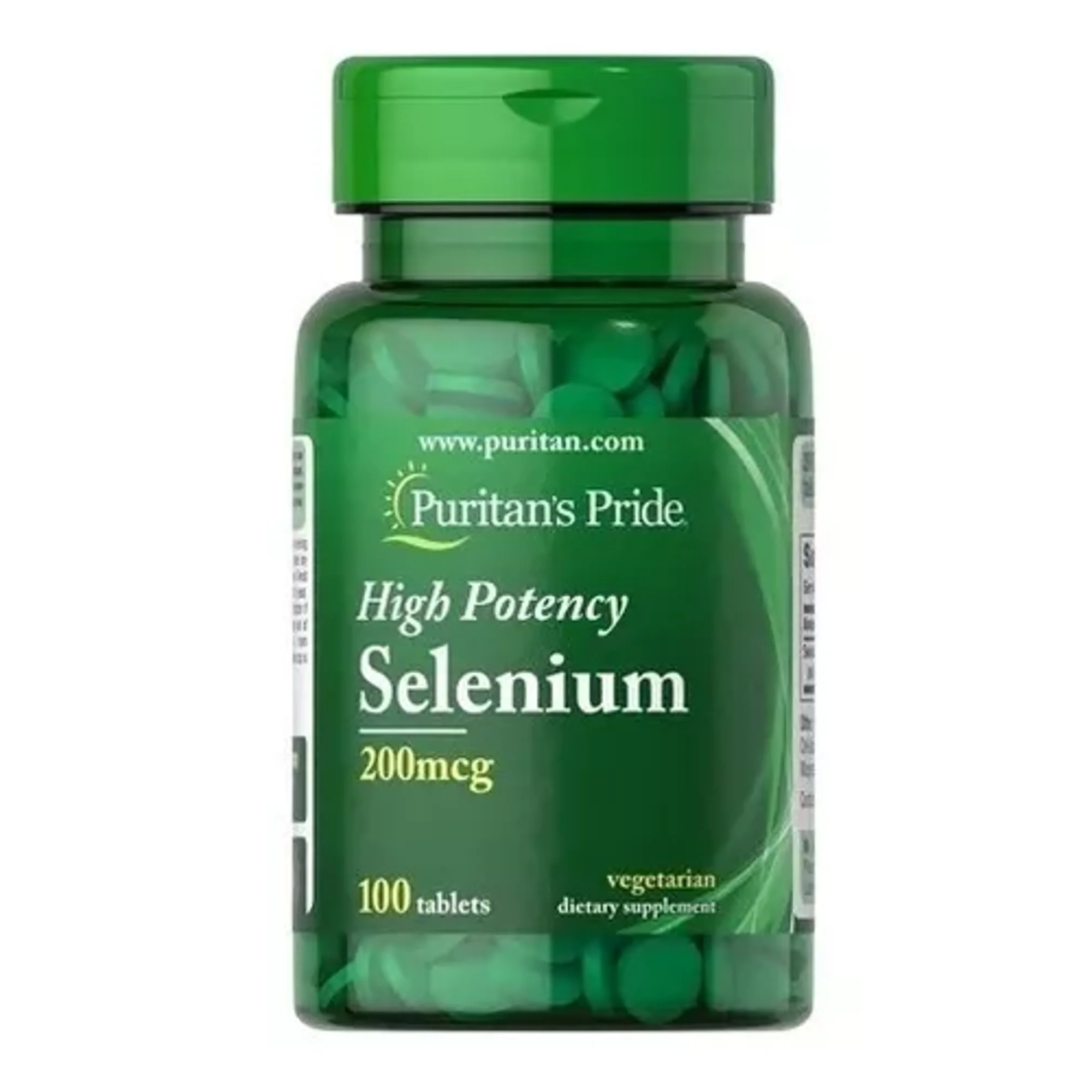 Selenium 200 Mcg Suplemento Selenio Puritans Pride 100 Tabletas ...