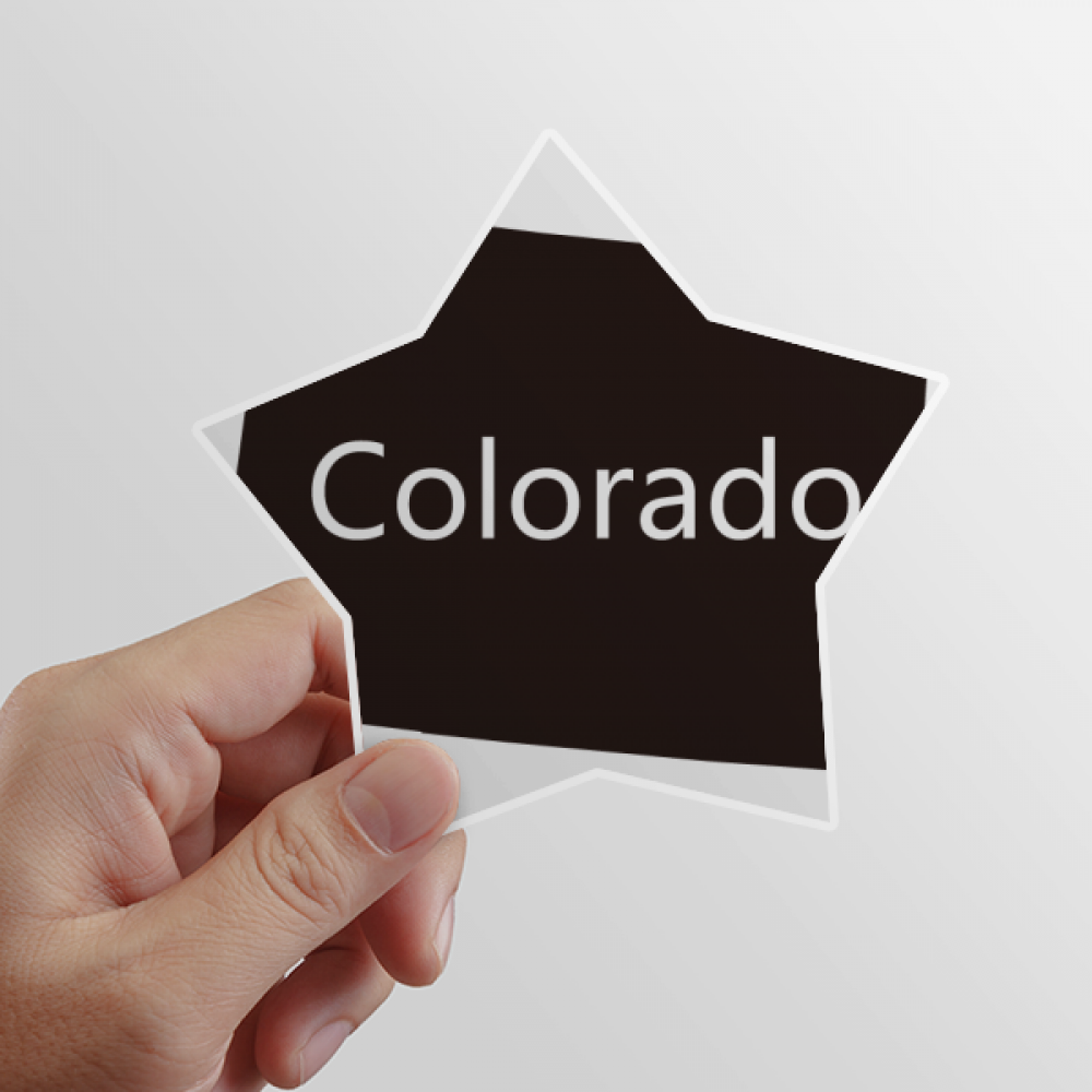 Colorado America usa mapa silueta Estrella calcomanías impermeables ...