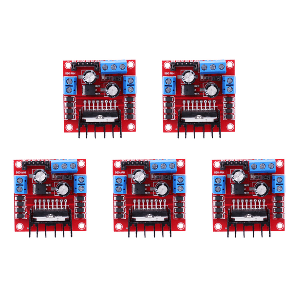 Módulo de controlador L298N DC Motor Dual H-Bridge 5V para Smart Car ...