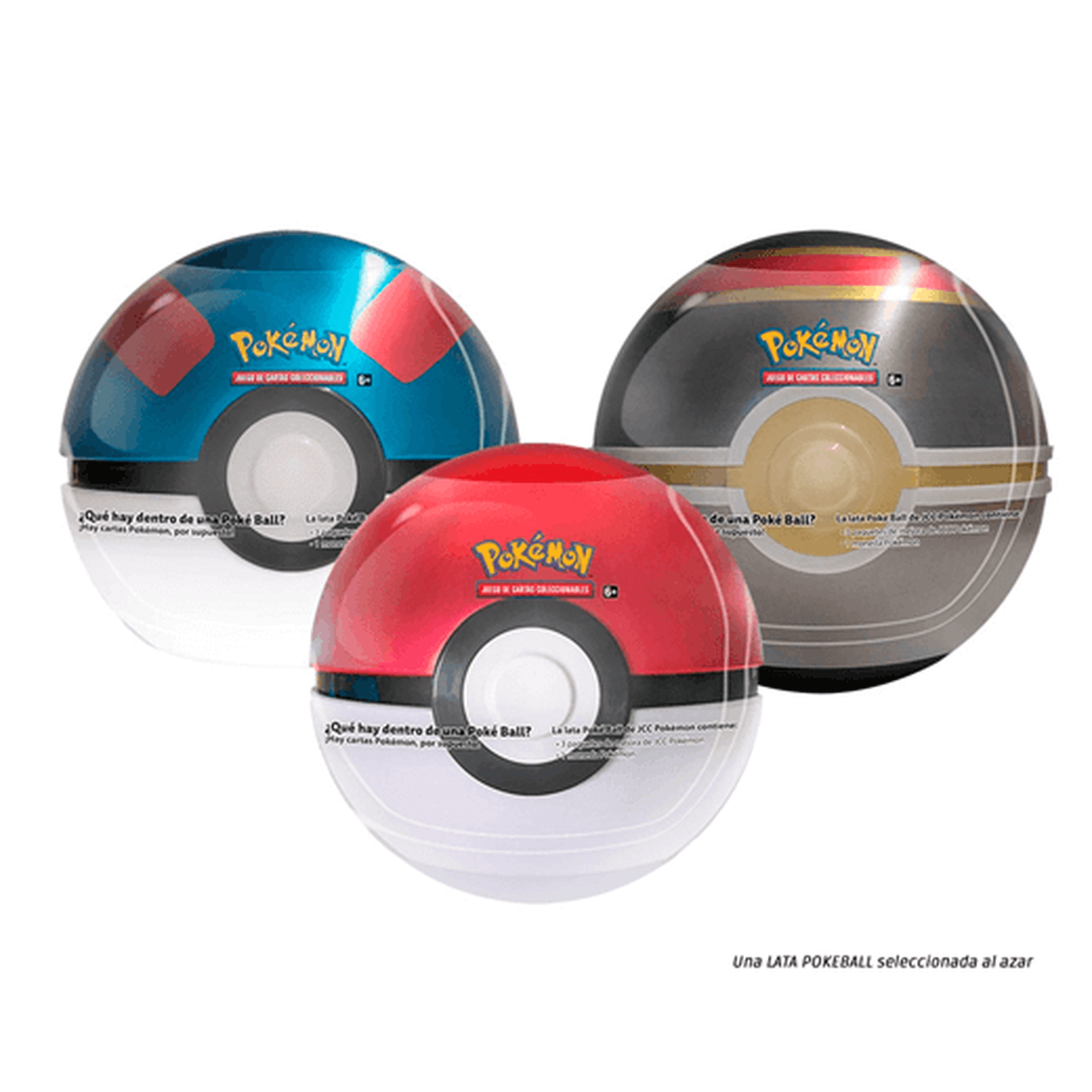 Kit Poke bolas con Cartas de Colección Sol y Luna Lata Pokemon Pokebola ...