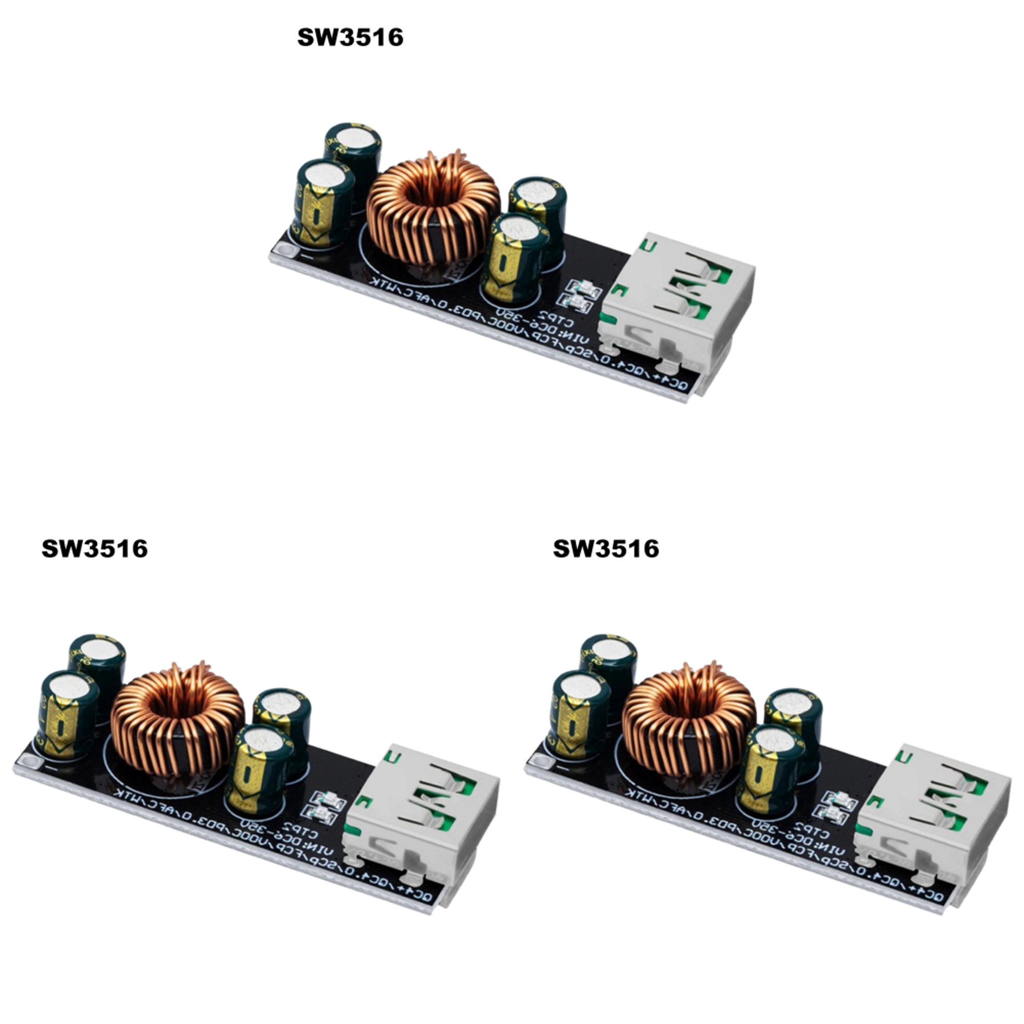 Placa de carga rápida para teléfono QC4.0/3.0 Módulo reductor reductor ...