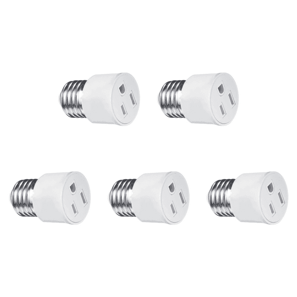 5 piezas E26/E27 conector de clavija toma de luz para porche garaje (B ...