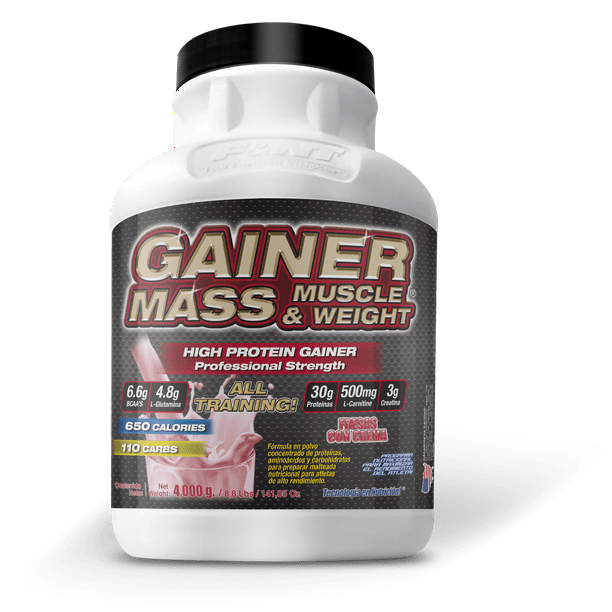 Gainer Mass Muscle & Weight 4,000 Gr Proteina Y Carbohidratos Sabor ...