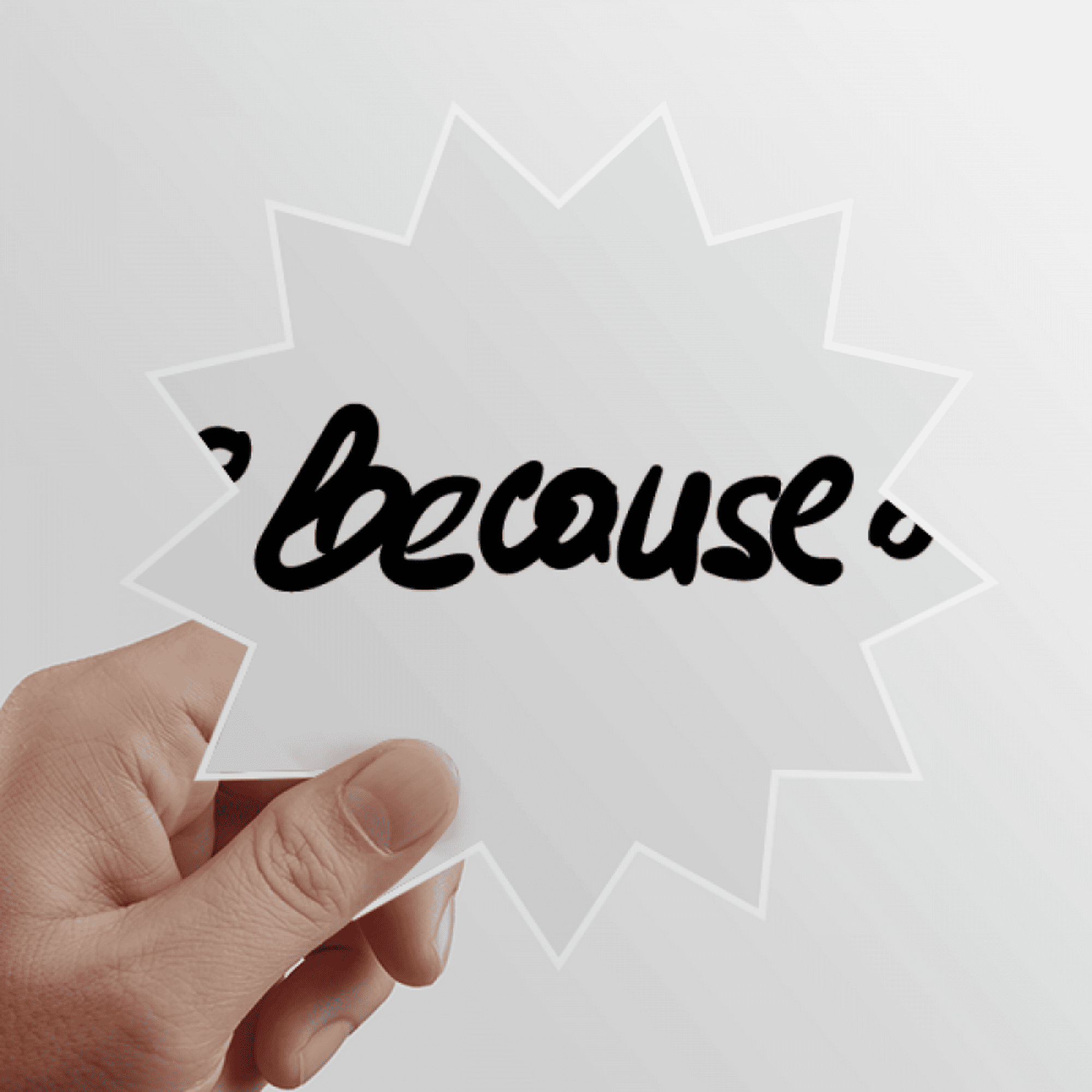 Porque Funny quote handwrite Calcomanías solares de vinilo | Walmart en ...