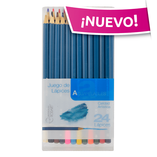Caja Con 24 Lápices Acuarelables RODART 24 Piezas | Bodega Aurrera en línea