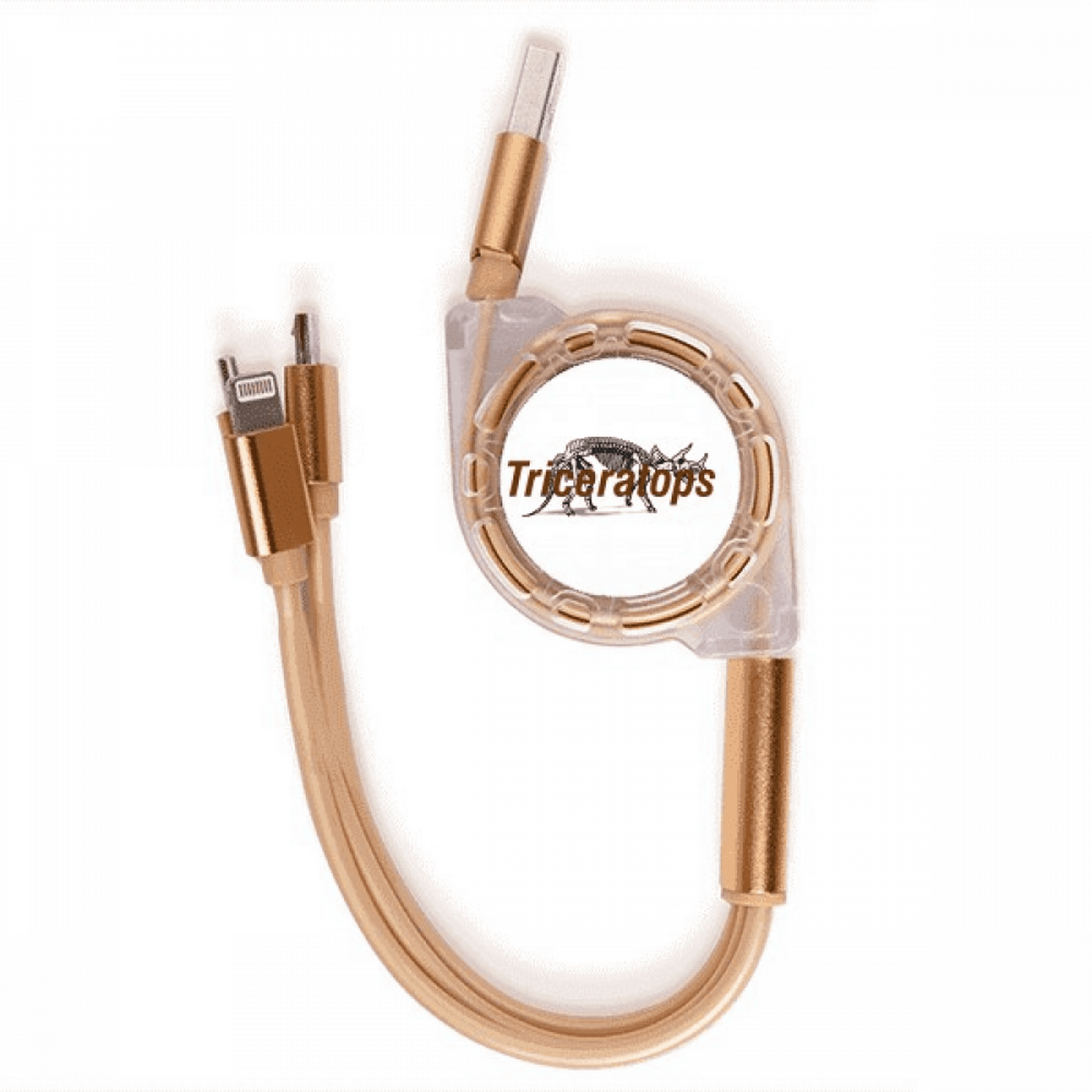 Esqueleto triangular Cable de carga telescópico múltiples USB tres en ...