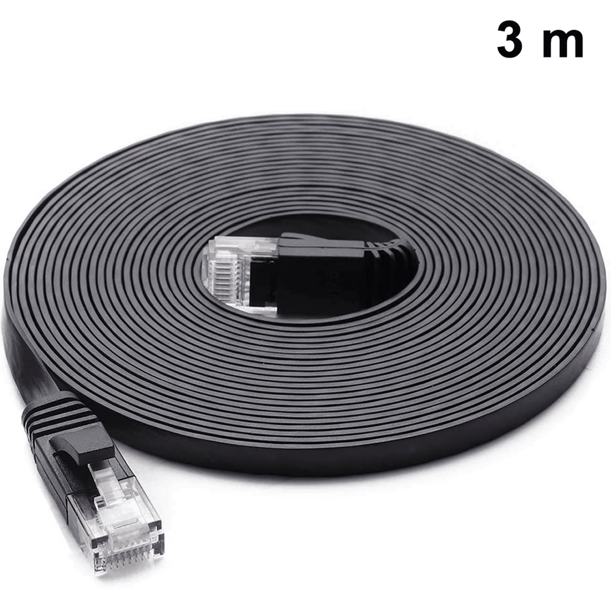 Cable de Red Plano Blindado Cat6 con Conectores RJ45 para Enrutador de ...