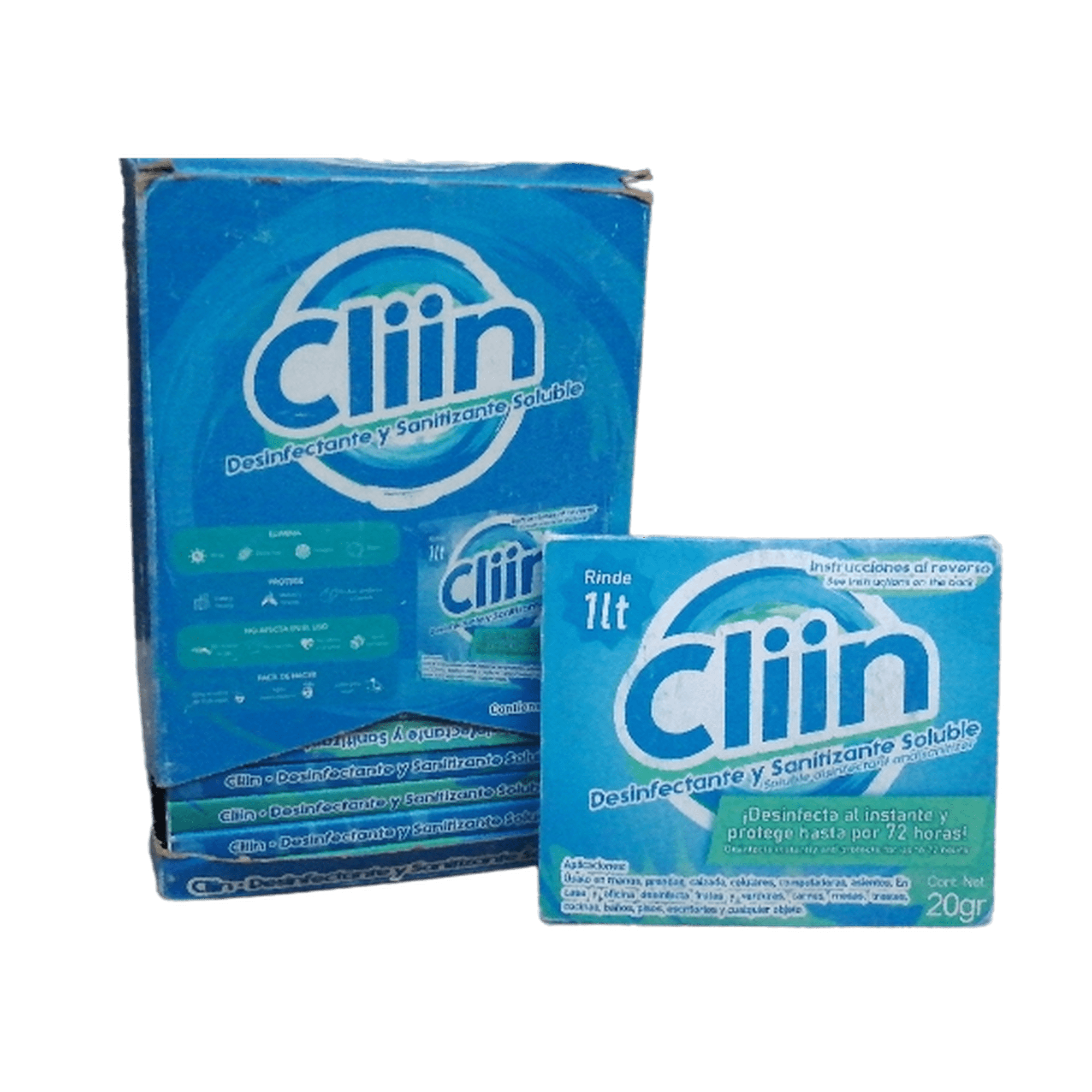 Desinfectante y Sanitizante Soluble Cliin 72 horas 20 litros Cliin Pack 20 | Bodega Aurrera en línea