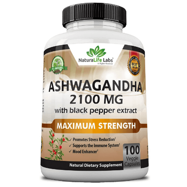 Natural Life Labs Ashwagandha 2100mg 100 cápsulas Natural Life labs ...