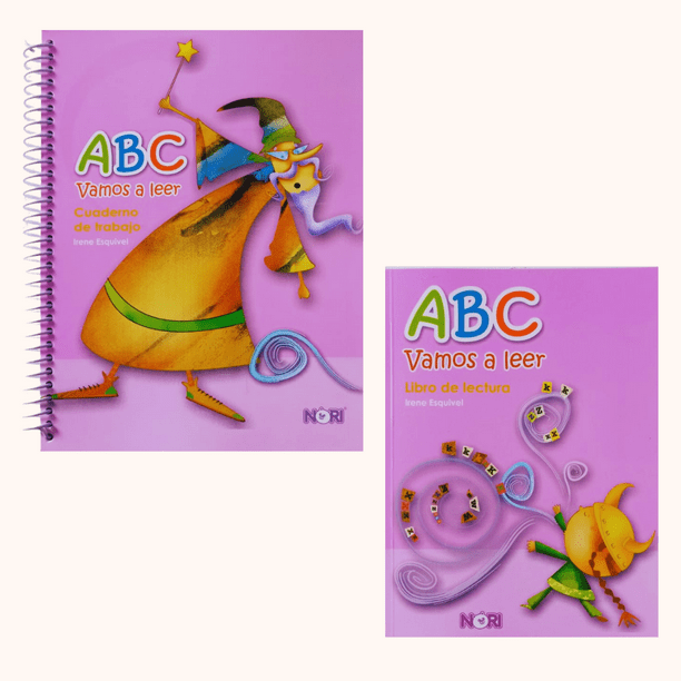 ABC Vamos a Leer / Cuaderno de trabajo y Libro de lecturas nori Pasta Blanda con Arillo | Bodega ...