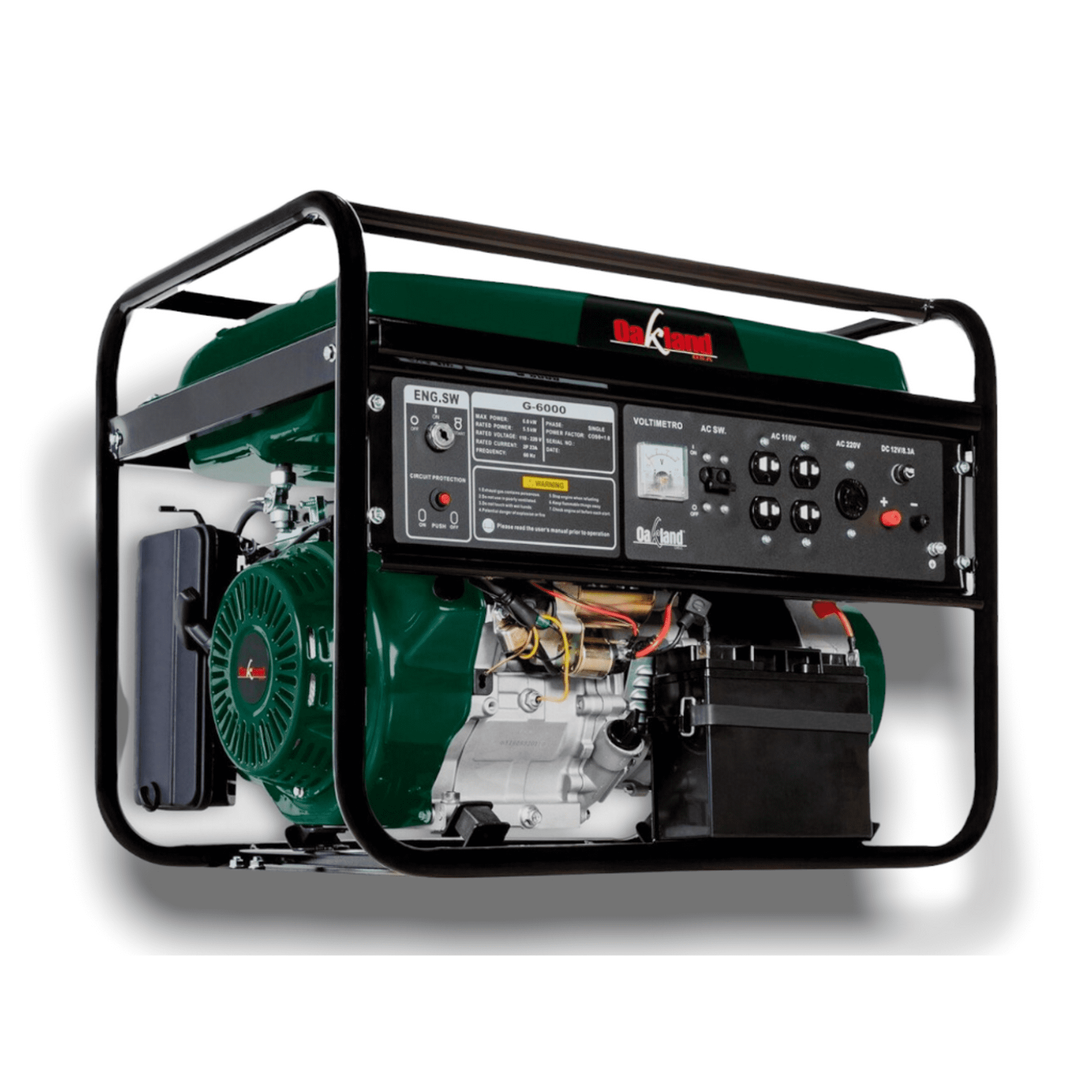 Generador Eléctrico Oakland G-6000 A Gasolina 25l 6000w 13hp oakland ...