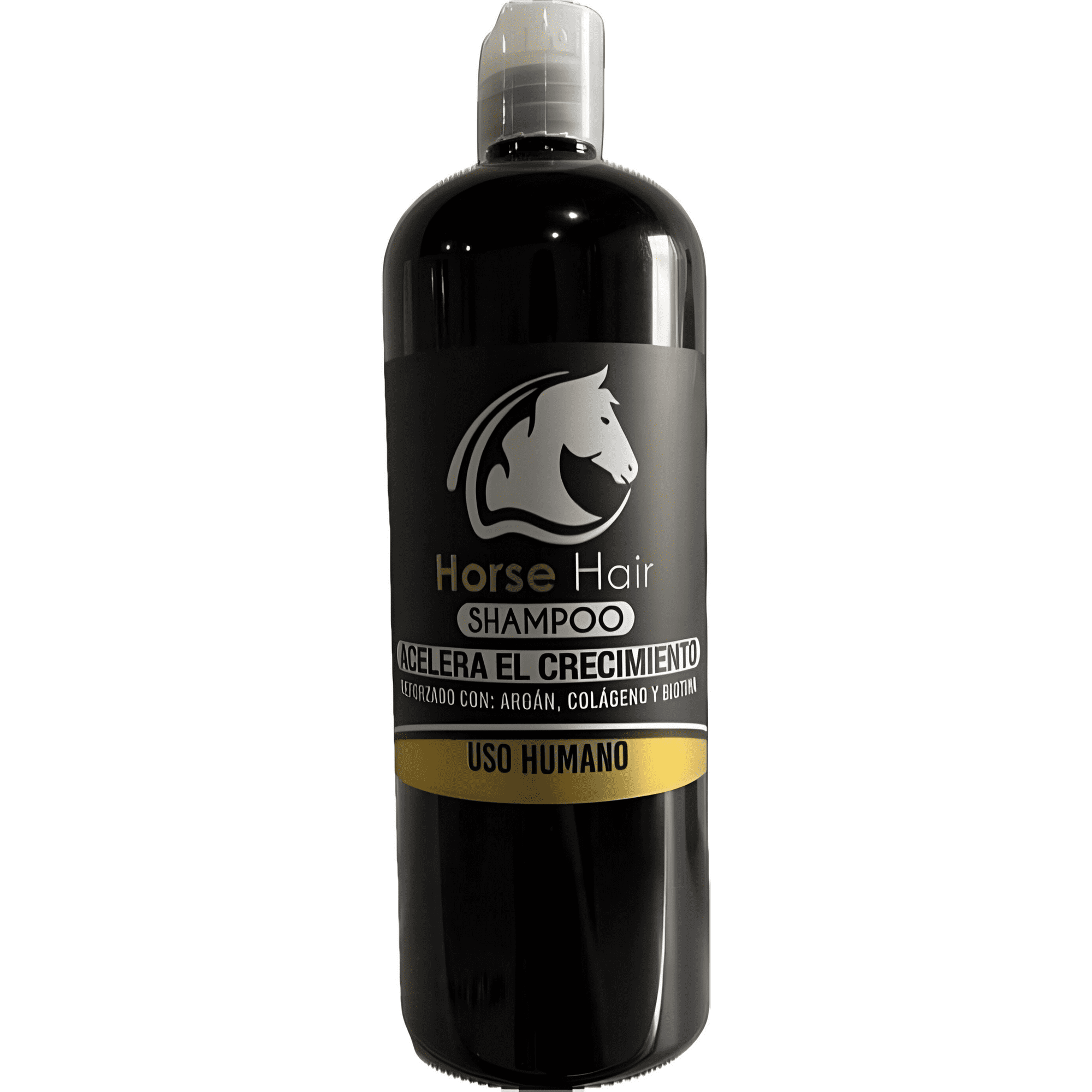 Shampoo de caballo de uso humano anticaida y crecimiento del cabello de extractos naturales con ...