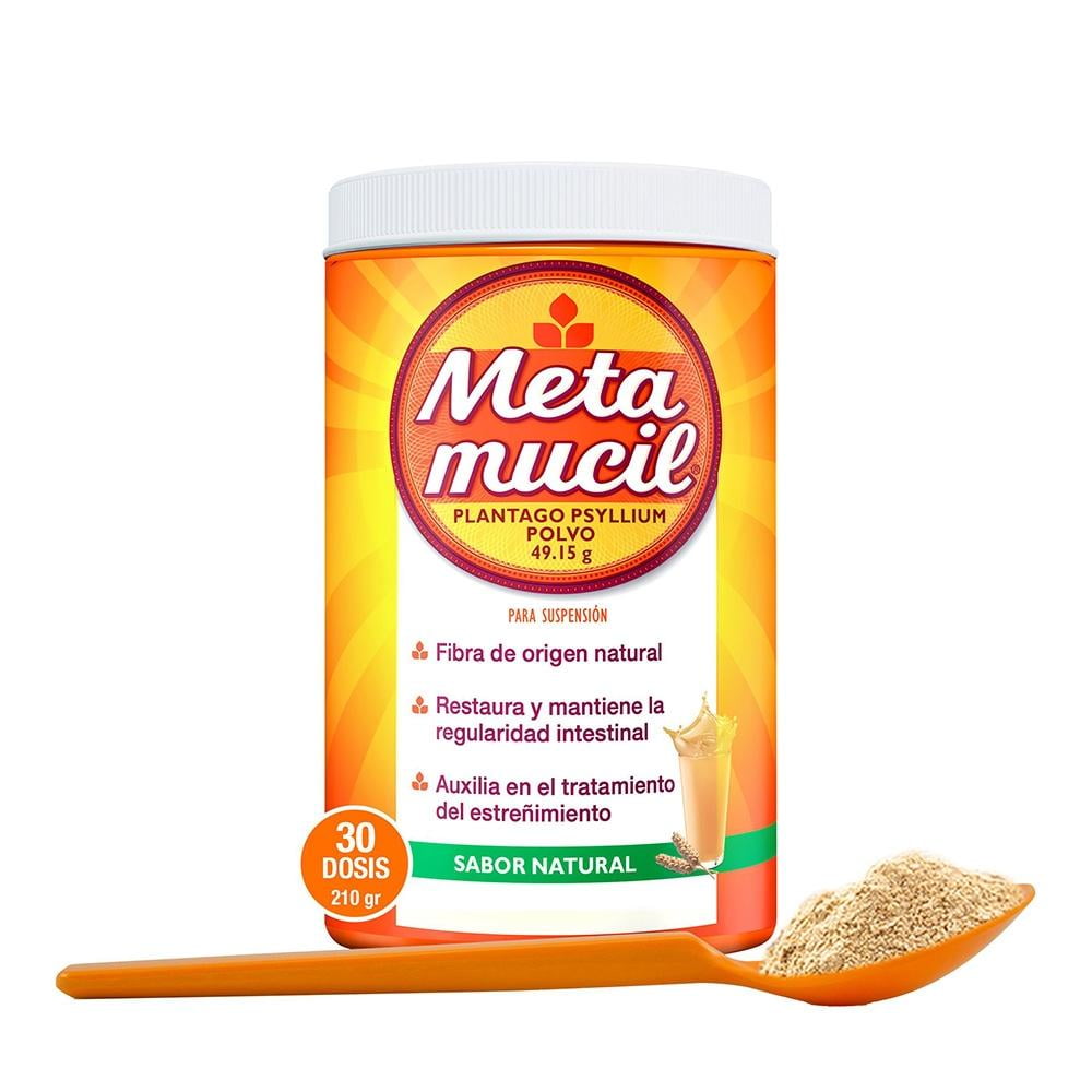 Laxante Metamucil sabor natural 210 g | Walmart en línea