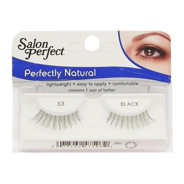 Pestañas Postizas Salon Perfect Perfectly Natural 53 Black 1 Par Walmart