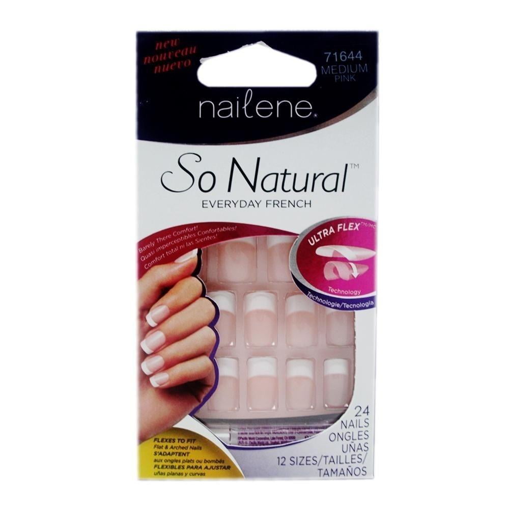 Uñas postizas Nailene so natural 71644 rosa medio 24 pzas | Walmart